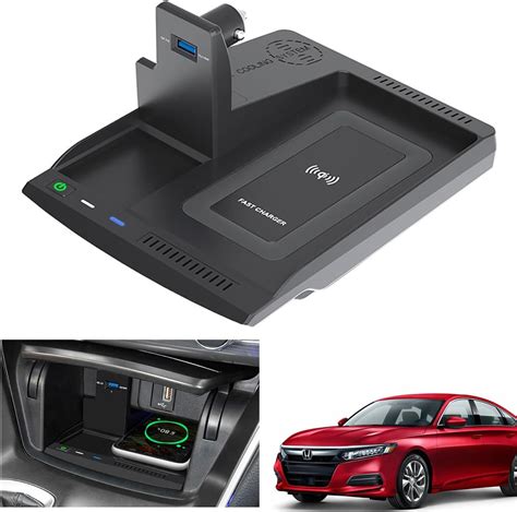 Autoqi 2018 2022 Honda Accord Car Wireless Charger Cell Phone Qi Charging Station