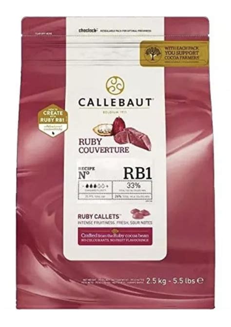 Barry Callebaut Ruby Chocolate 5 5 Lbs Chocolate By Sparrow