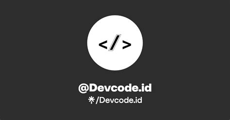 devcode id instagram tiktok linktree