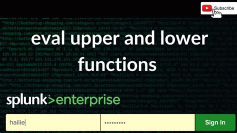 Upper And Lower Functions In Splunk Youtube