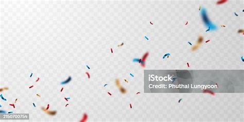 파란색과 빨간색 지그재그 색종이 떨어지는 축하 배경 벡터 일러스트 레이 션 공휴일에 대한 스톡 벡터 아트 및 기타 이미지