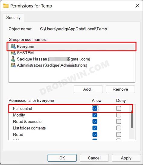 how to take ownership of temp folder in windows 11 droidwin