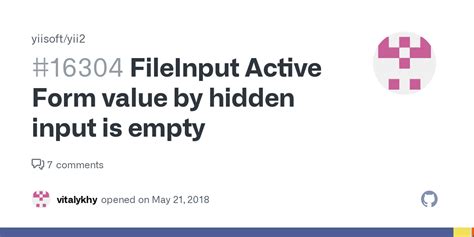 FileInput Active Form Value By Hidden Input Is Empty Issue 16304
