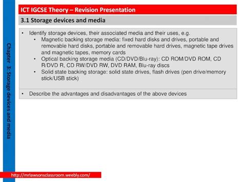 Pdf Ict Igcse Theory Revision Presentation 31 Storage Devices