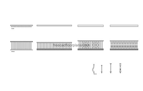 Porch Railing Free Cad Drawings