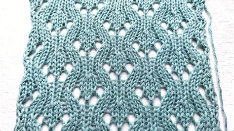 Симпатичный ажурный узор на лицевой глади 🎀 Для вязания джемперов маечек Youtube