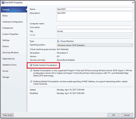 Enable Nested Virtualization On A Template Vm In Azure Lab