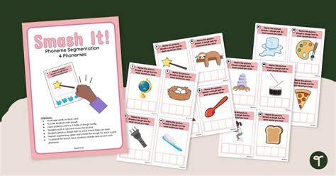Segmenting 4 Phonemes Activity Smash It Teach Starter