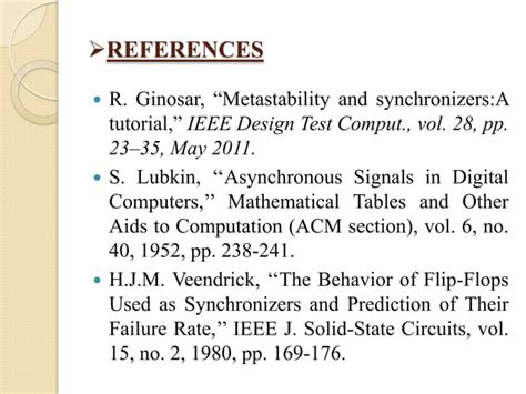 Metastability MTBF Synchronizer Synchronizer Failure PPTX Physics Science