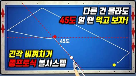 210화 긴각 비껴치기 짱꼴라 45도일땐 먹고 봅시다 쫑프로식 볼시스템 Youtube