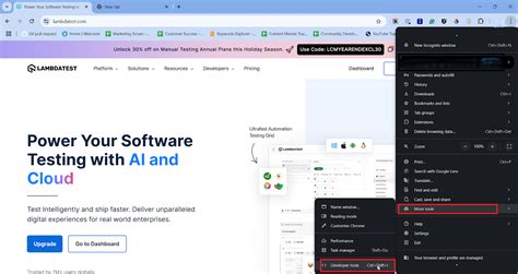 how to inspect elements on chrome firefox edge and safari lambdatest