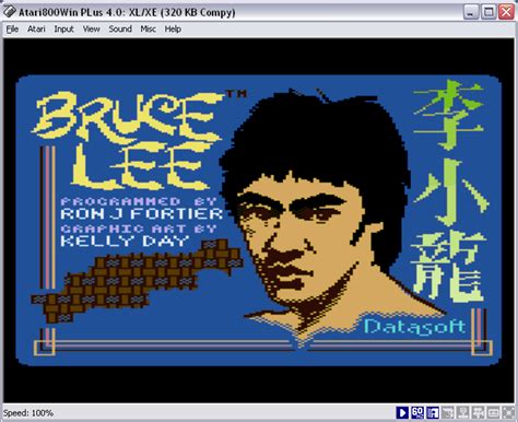 enhanced bruce lee title screen atari 8 bit computers atariage forums