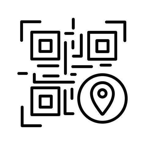 Qr Code Gps Icon Design 49211058 Vector Art At Vecteezy
