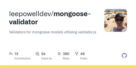 Github Leepowelldevmongoose Validator Validators For Mongoose Models Utilising Validatorjs