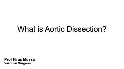What Is Aortic Dissection