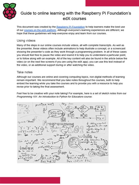 Guide For Online Learning With Edx And Raspberry Pi Pdf Educational