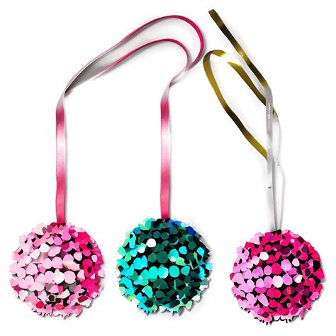 Download Sequin Pom Poms Png Tqo98
