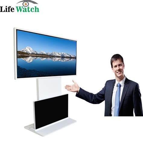 55 Inch Rotate 360 Degree Windows Display Advertising Stand Totem Display China Lcd Kiosk And