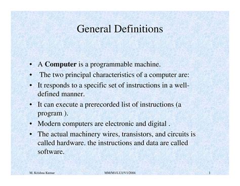 M L Use Notes For CSE A Computer Is A Programmable Machine The Two Principal Studocu