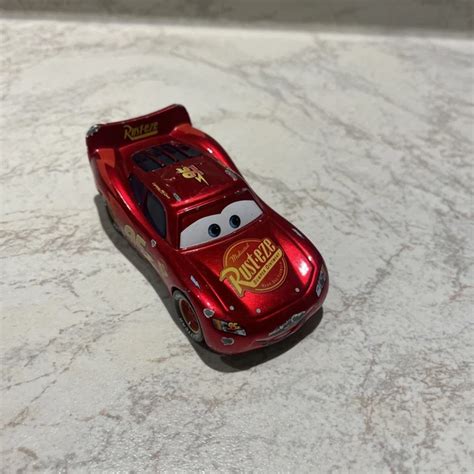 Disney Pixar Cars Lightning Mcqueen Rust Eze Diecast 155 Play Worn