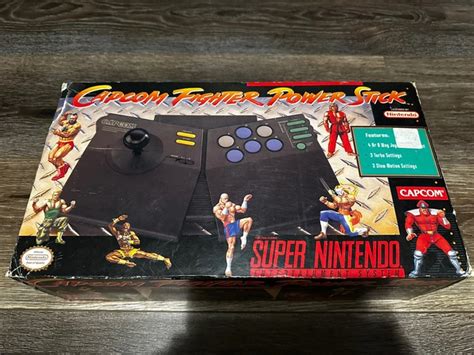 Capcom Power Stick Fighter Arcade Fight Super Nintendo Snes Rare Street Fighter 450 00