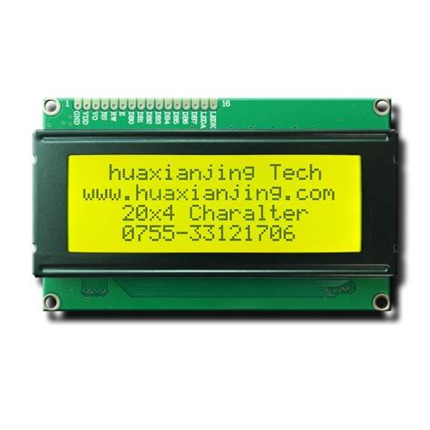 20x4 Monochrome Character Lcd Module Hua Xian Jing