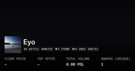 Eyo Collection Opensea