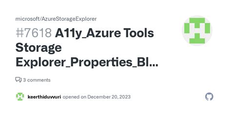 A11yazure Tools Storage Explorerpropertiesblob Container Properties