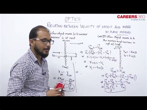 object and image velocity in plane mirror mcq practice questions