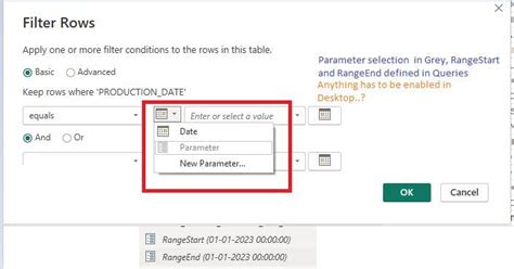 Setting Up Incremental Refresh Up Parameter Selec Microsoft