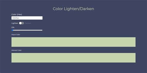Github Decoded Ciphercolortool A Color Lightendarken Tool From