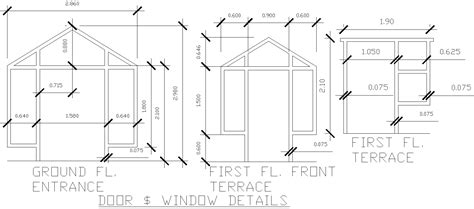 House Door And Window Details Autocad Dwg File