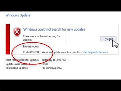 How To Fix EFF Windows Update Error Code Microsoft Watch