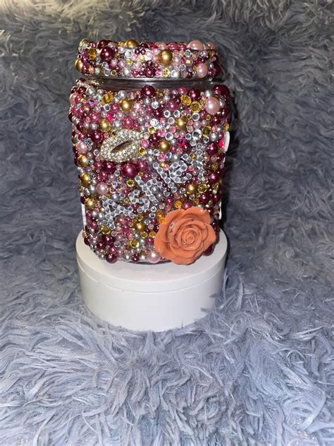 Unique And Bedazzled Tip Jars Small Etsy