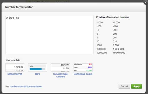 formatting table values using the configuration pane gooddata