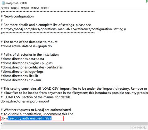 Neo4j错误：error The Client Is Unauthorized Due To Authentication Failure