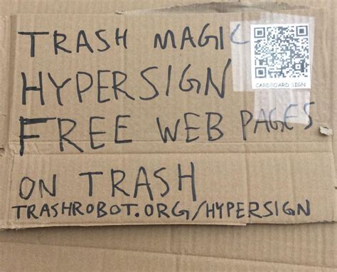 GitHub LafeLabs HYPERSIGN CARDBOARD SIGN AS HYPERTEXT