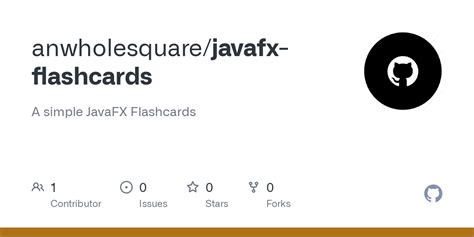 GitHub Anwholesquare Javafx Flashcards A Simple JavaFX Flashcards