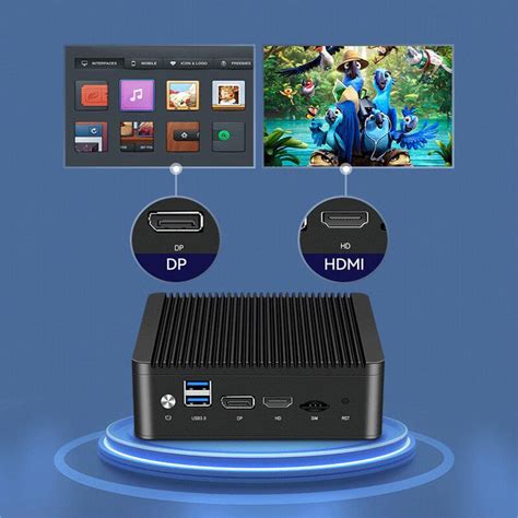 팬리스 미니 Pc 인텔 셀러론 J4125 윈도우 10 방화벽 Pfsense 리눅스 우분투 소프트 라우터 컴퓨터 Opnsense Pve Esxi 미니 Pc