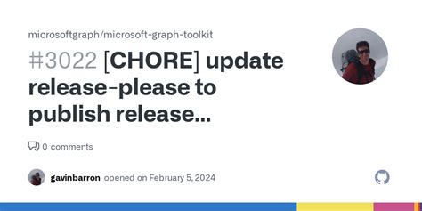 Chore Update Release Please To Publish Release Immediately Issue Microsoftgraph