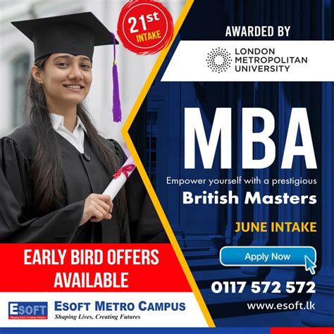 Esoft Metro Campus On Linkedin Esoft Londonmet Mba