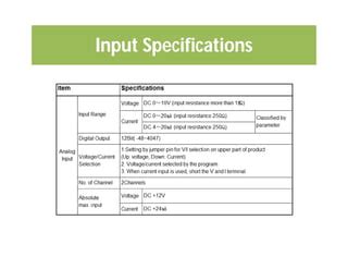 Plc Analog Input Output Programming PPT