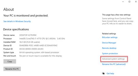 Windows Performance Options