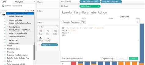 the data school parameter action reordering bars