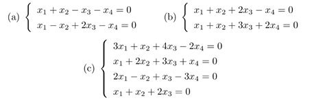 Solved In Determine The Dimension And A Base Of The Chegg