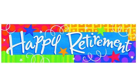 Happy Retirement Banner Clip Art Free Happy Retirement Sign Clipart