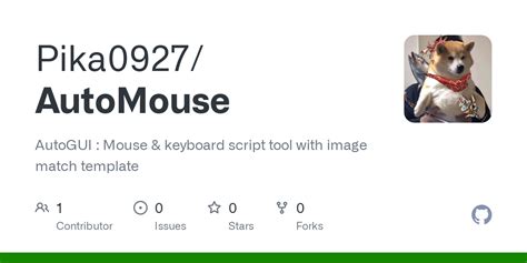 Github Pika Automouse Autogui Mouse Keyboard Script Tool With Image Match Template