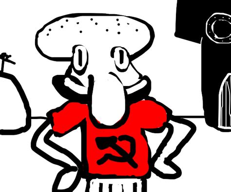 Communist Squidward Drawception
