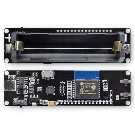 Moduł Esp8266 Wemos Esp Wroom 02 Z Koszykiem 18650 Microusb Cp2102