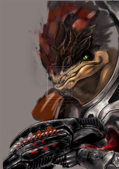 Krogan Vanguard By Skaramanger On Deviantart Mass Effect Krogan Mass